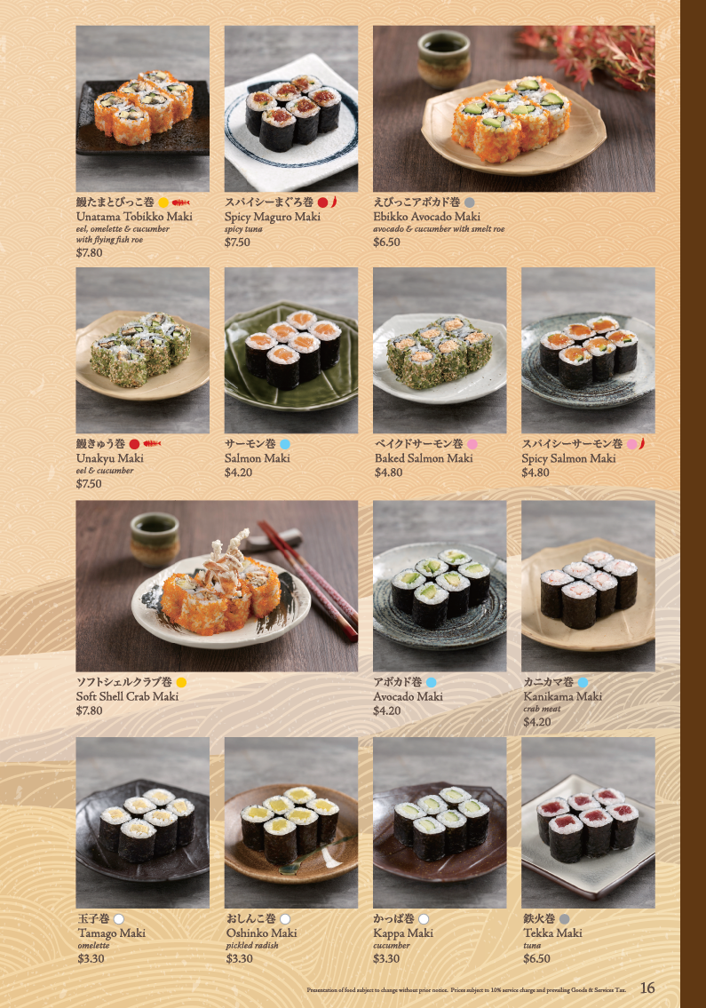 Sushi Tei Grand Menu Singapore Sushi Tei Grand Menu Singapore